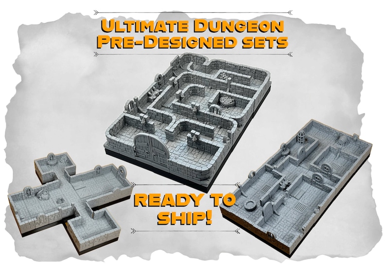 Dungeon Blocks Ultimate Dungeon Tiles - READY TO SHIP - Pre-designed ...