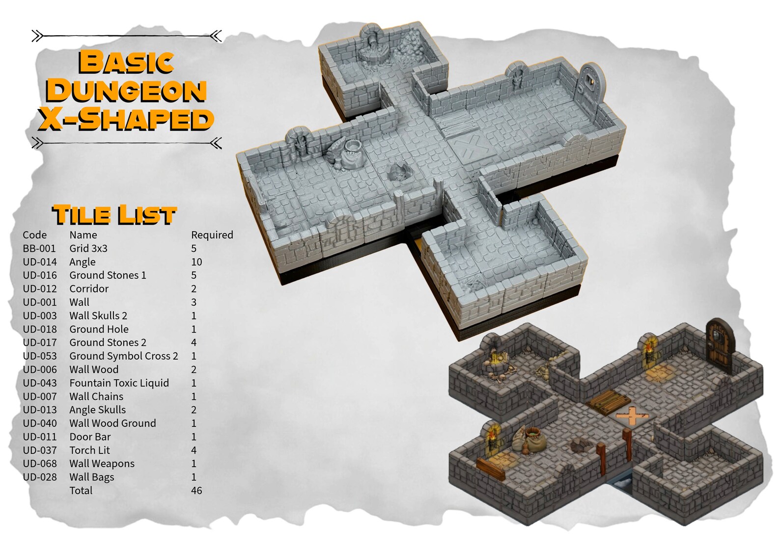 Dungeon Blocks Ultimate Dungeon Tiles - READY TO SHIP - Pre-designed ...