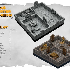 Dungeon Blocks Ultimate Dungeon Tiles - READY TO SHIP - Pre-designed ...