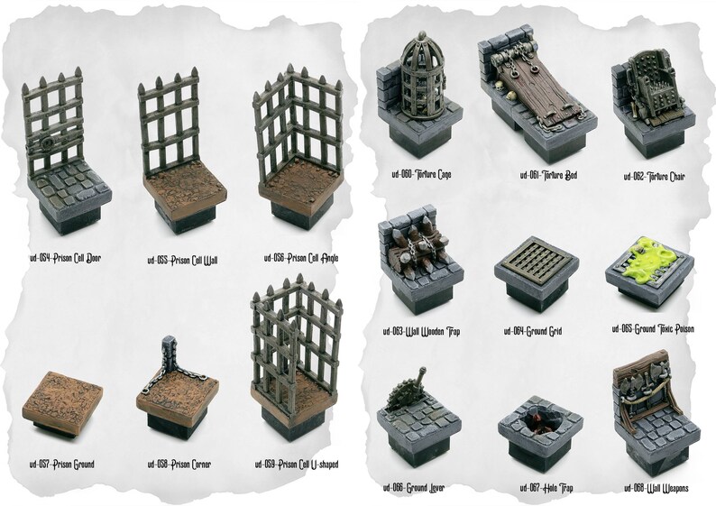 Dungeon Blocks Ultimate Dungeon Tiles - Individual Bonus Tiles - for D ...