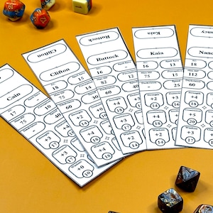 Initiative Tracker for D&D 5e - Form Fillable PDF for Dungeons and ...