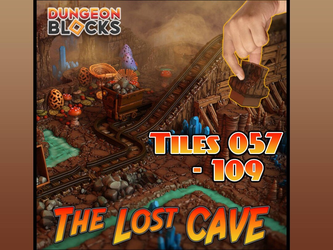 Dungeon Blocks Lost Cave Tiles - Individual Basic Tiles - for D&D ...