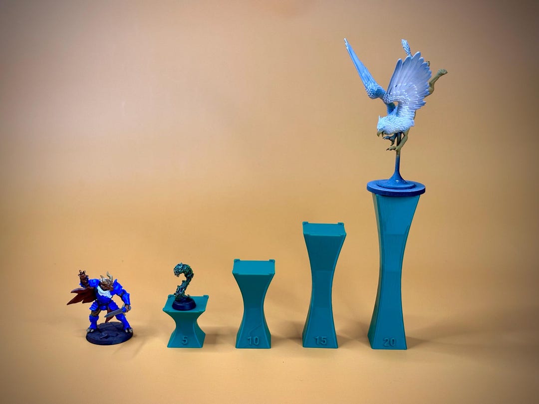 D&D Flight Stands, 5ft, 10ft, 15ft, 20ft - Stackable, Templates for ...