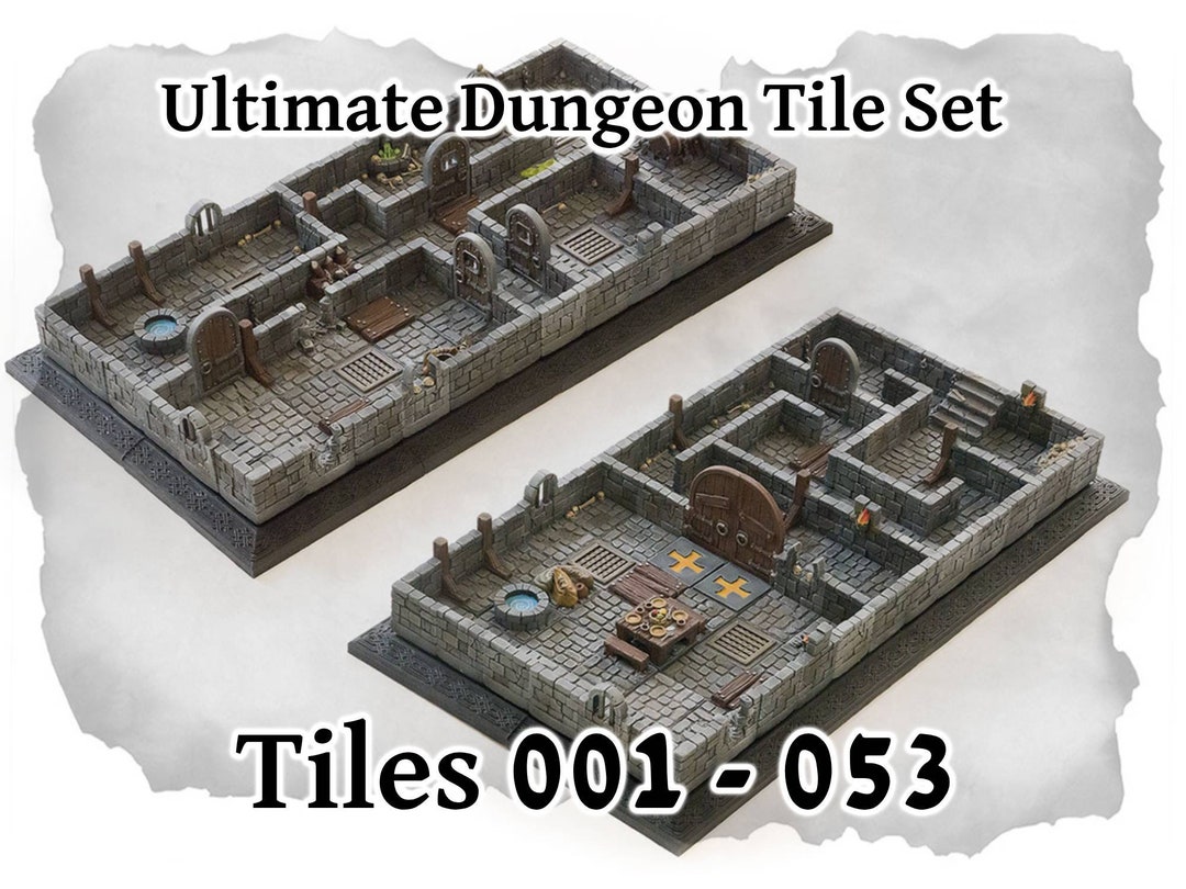 Dungeon Blocks Ultimate Dungeon Tiles - Individual Basic Tiles - for D ...
