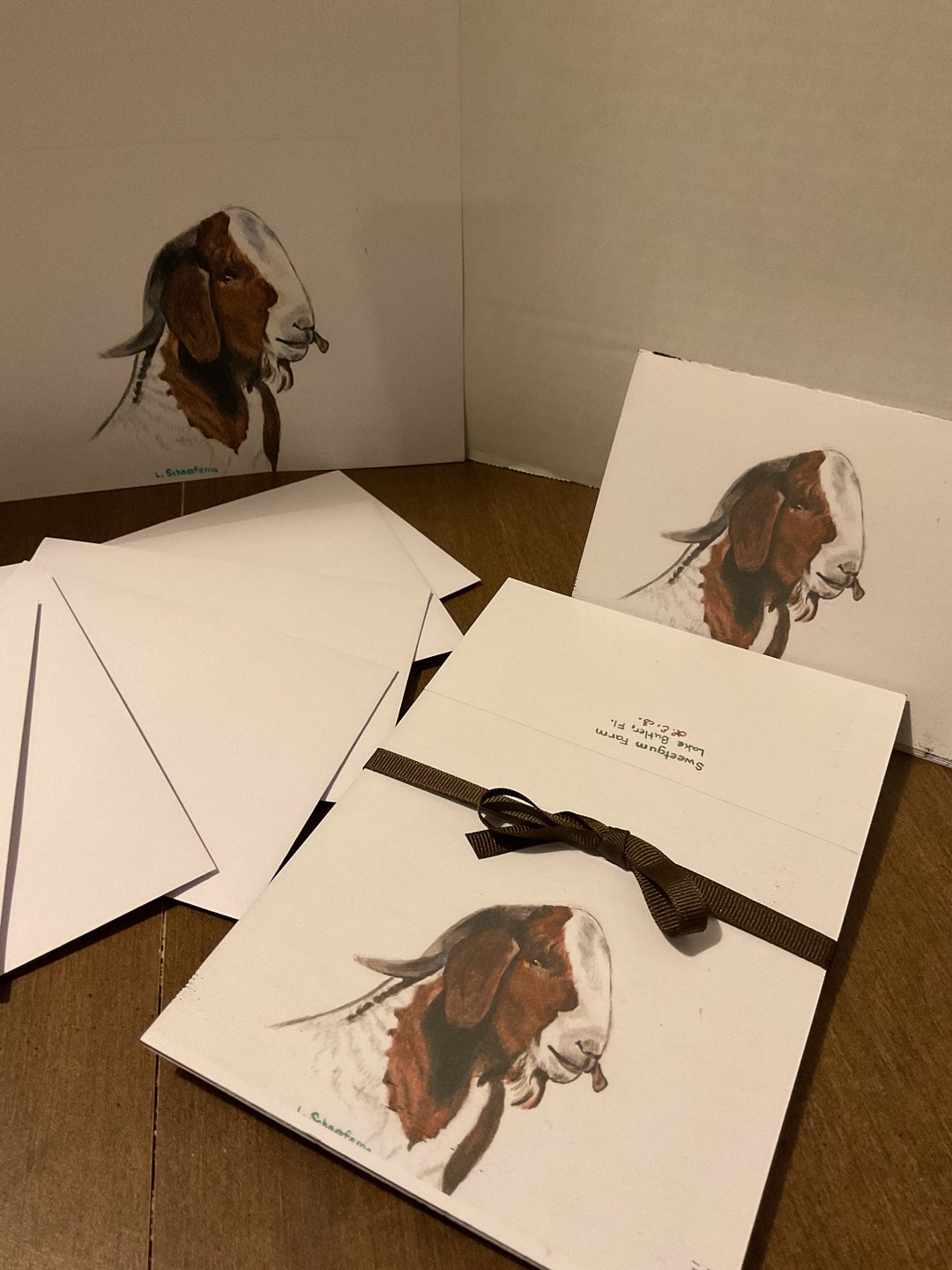 10 Blank Boer Goat Cards With Envelopes - Etsy