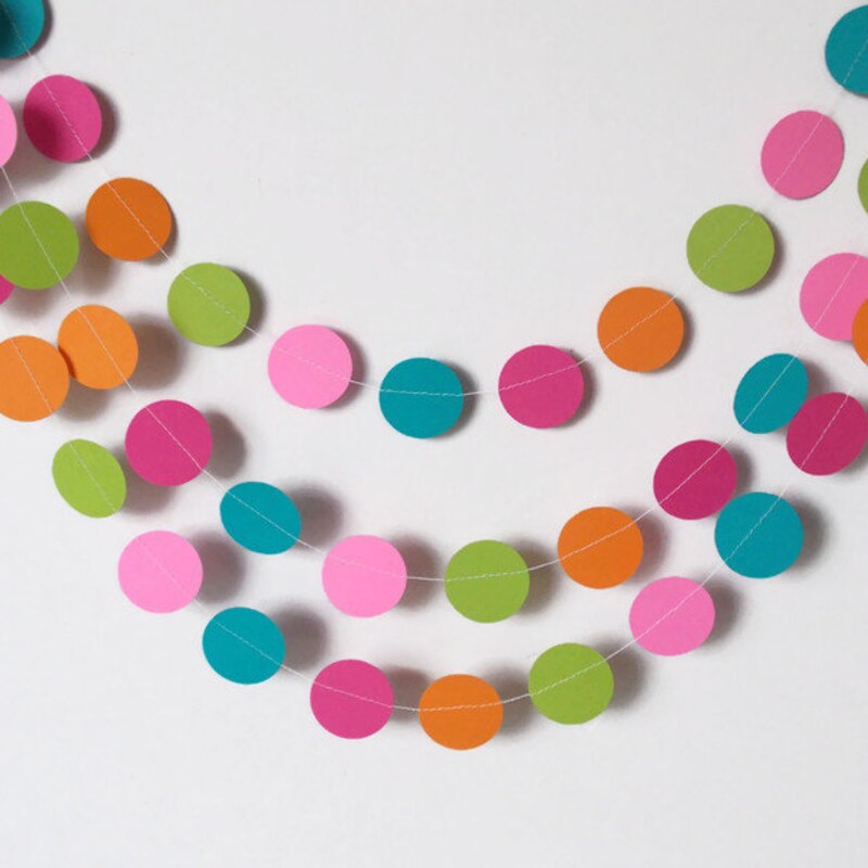Paper Circle Garland - Etsy