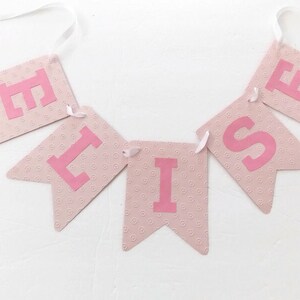 Name Banner, Girl's Name Banner, Custom Baby Name Banner, Birthday ...