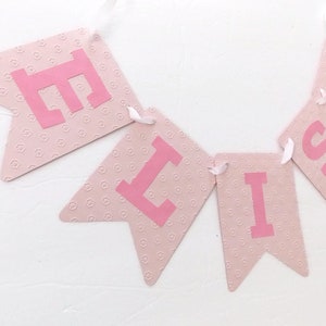 Name Banner, Girl's Name Banner, Custom Baby Name Banner, Birthday ...