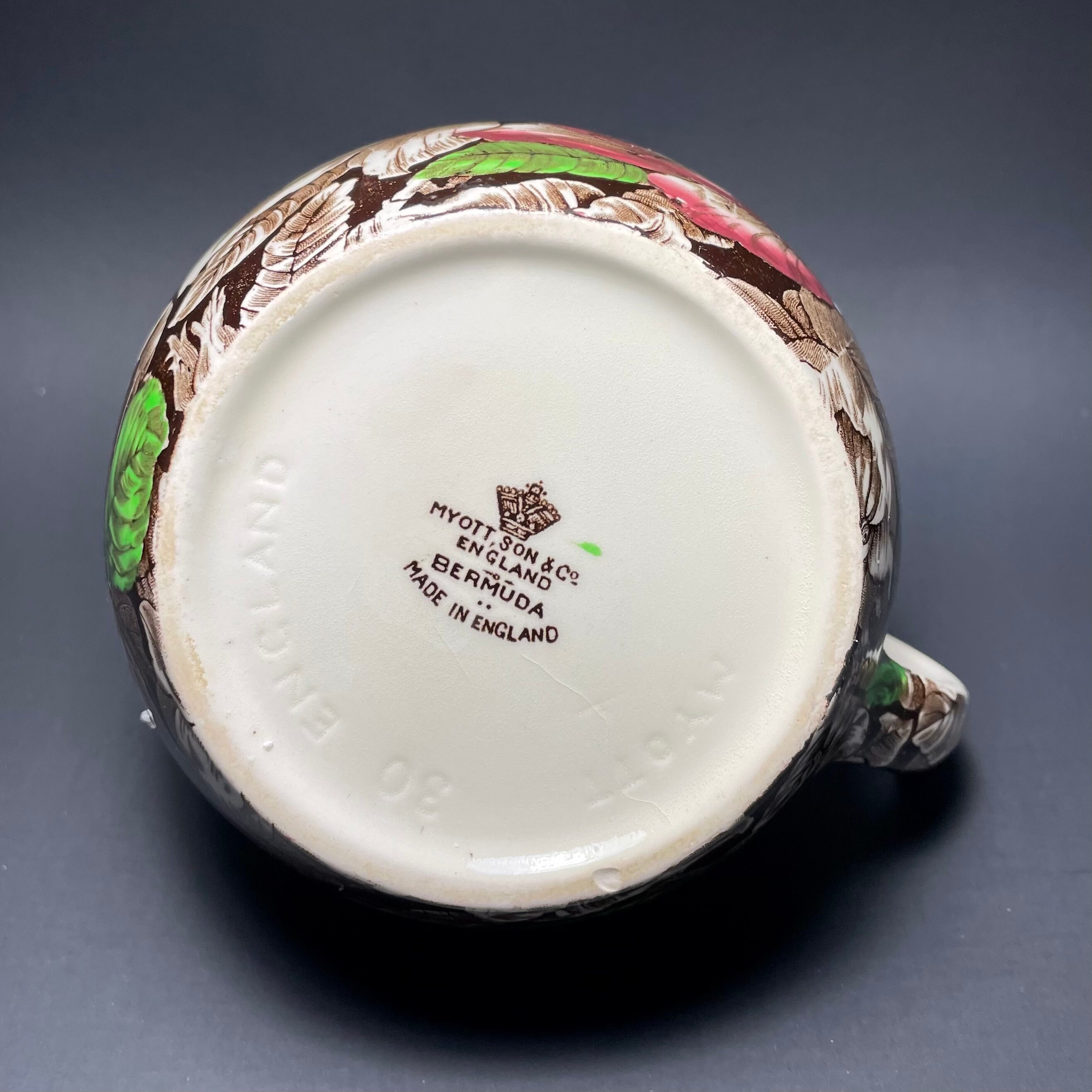 Vintage Myott, Sons & Co. Pitcher Bermuda Brown Multicolor - Etsy