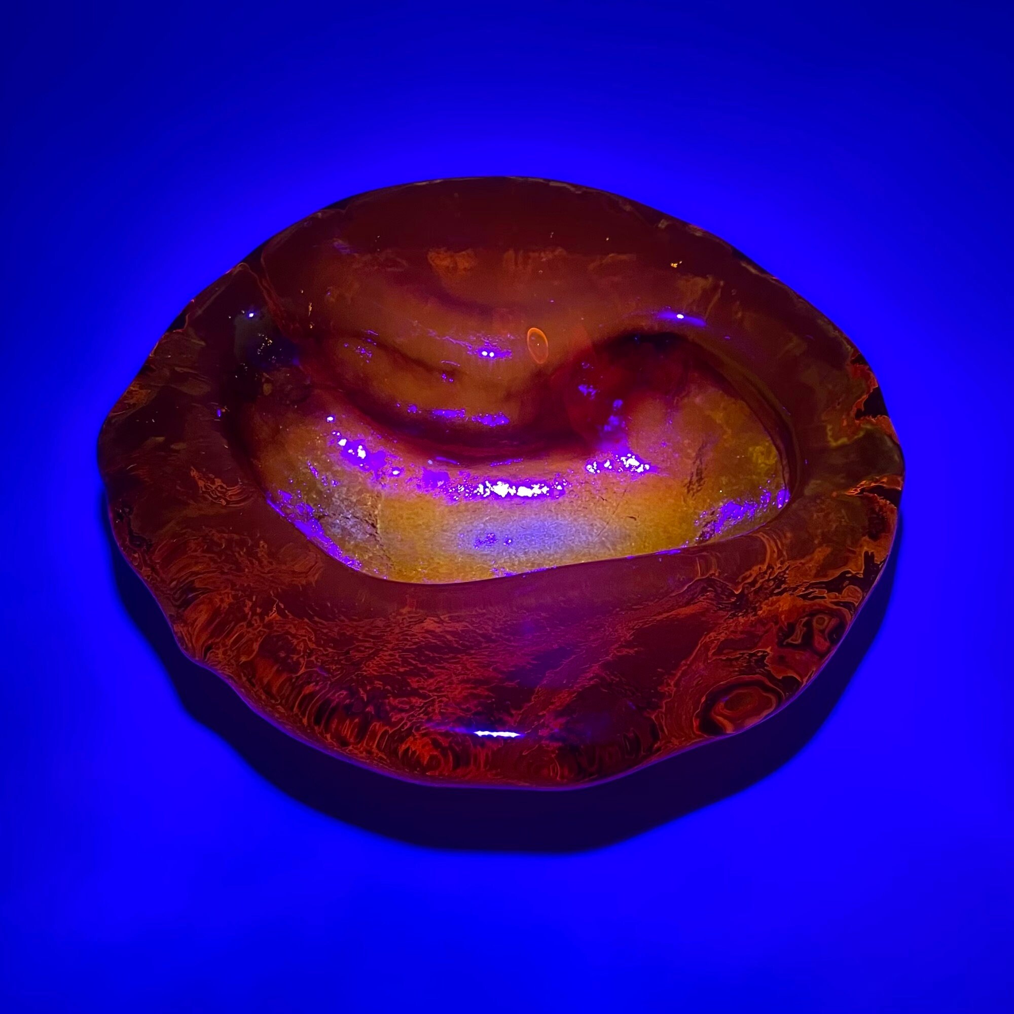 Vintage Blenko Glass Free Form Ashtray 966 Tangerine - Etsy