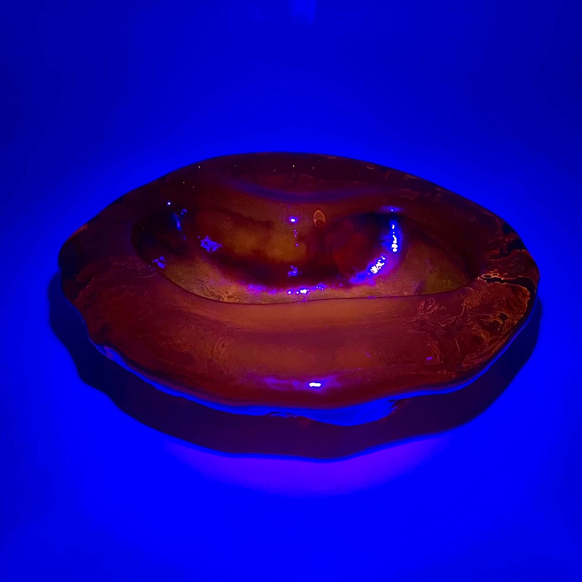 Vintage Blenko Glass Free Form Ashtray 966 Tangerine - Etsy