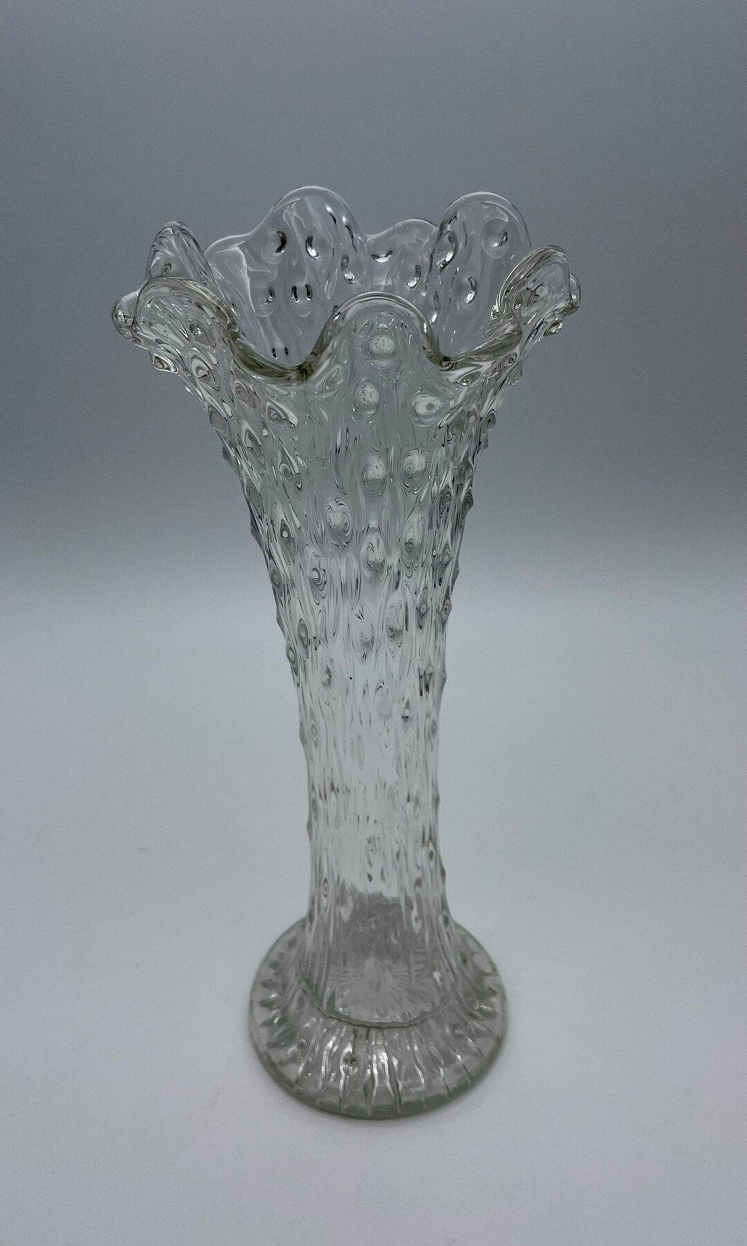 Antique ~ Northwood ~ Tree Trunk Vase ~ Clear ~ Footed ~ 1900-1920 - Etsy
