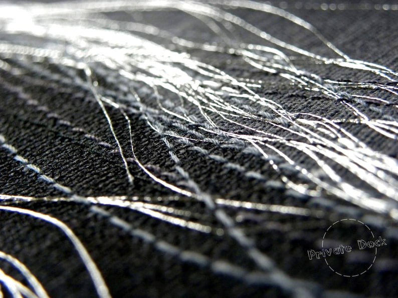 Night Sea Textile Art Nautical Art Abstract Sea Landscape - Etsy