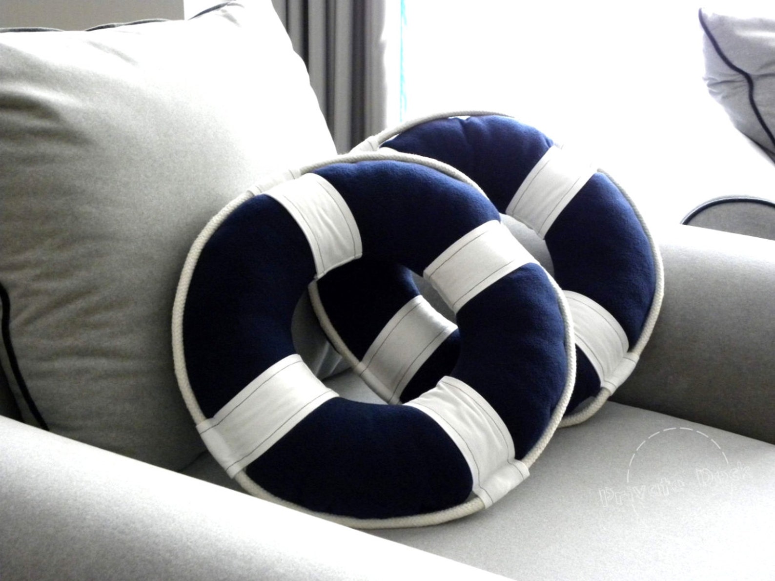 Lifebuoy Pillow Life Ring Pillow Nautical Art Sailor Style - Etsy