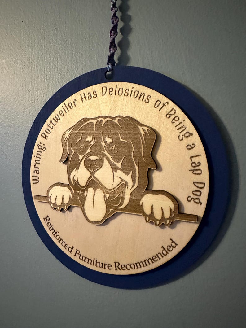 Rottweiler Lap Dog Sign - Etsy
