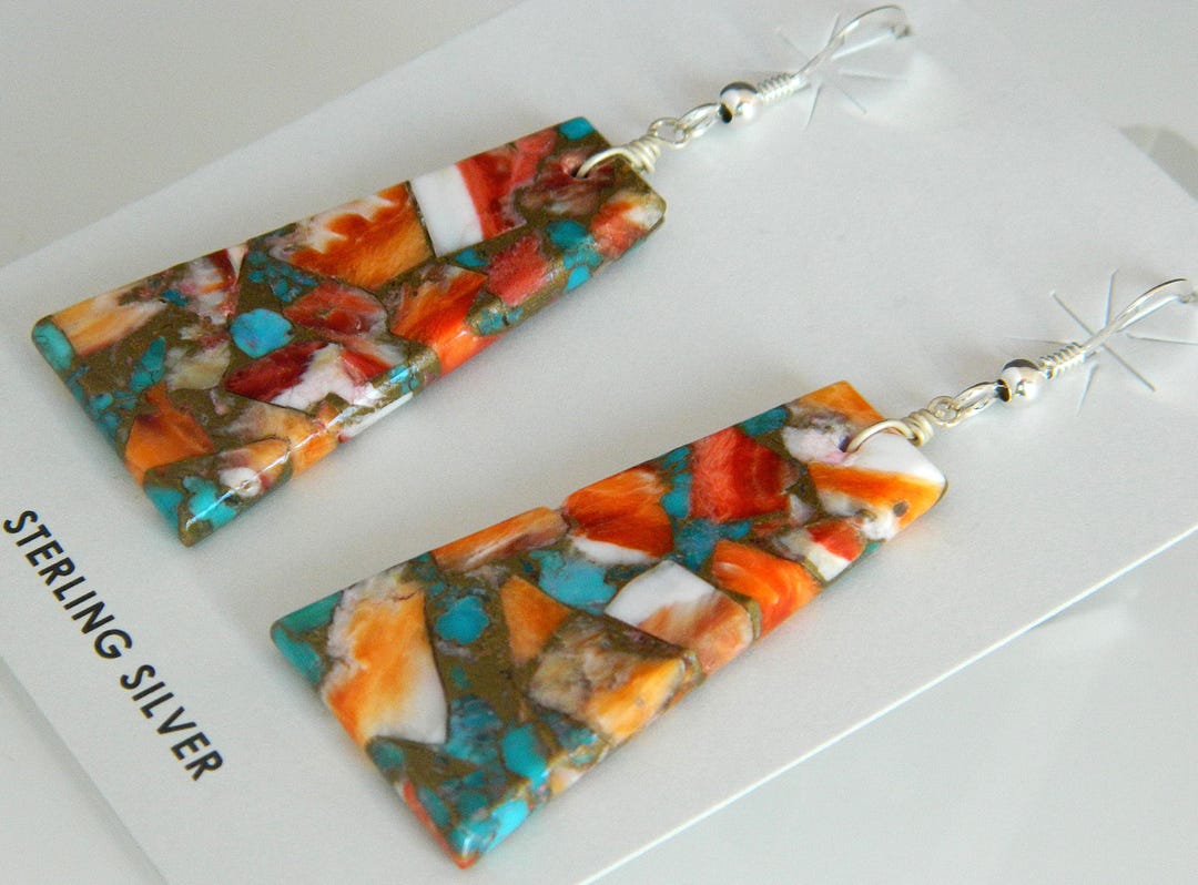 Native American Santo Domingo Turquoise Spiny Oyster Sterling Silver ...