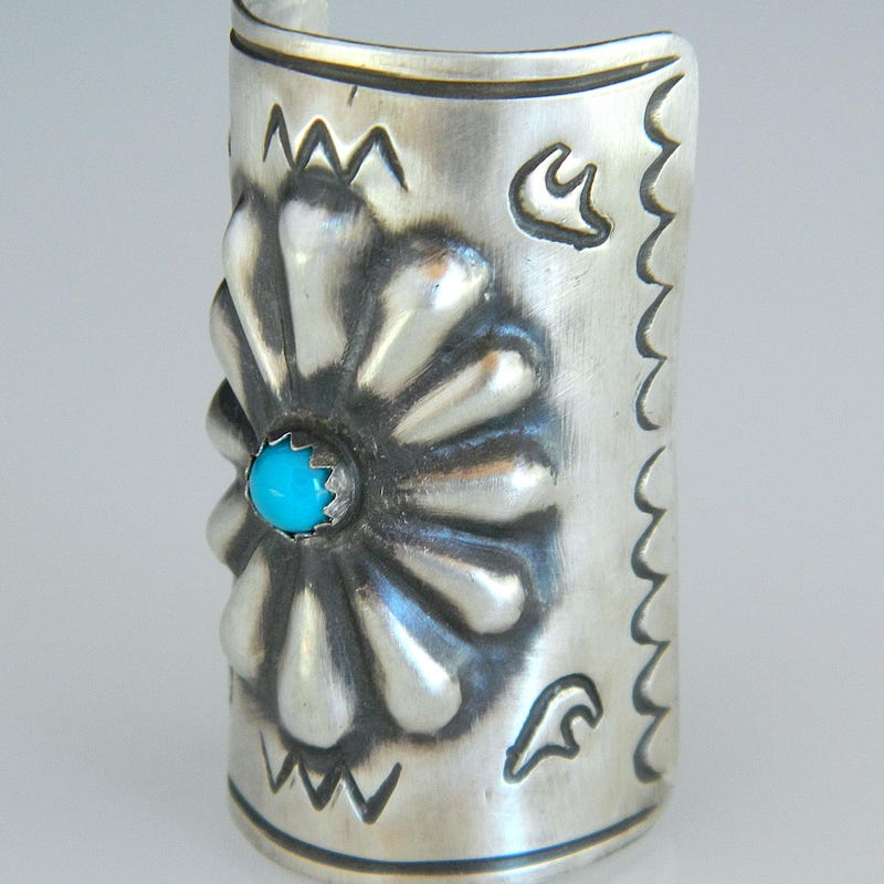 Hand Stamped Indian Ring - Etsy