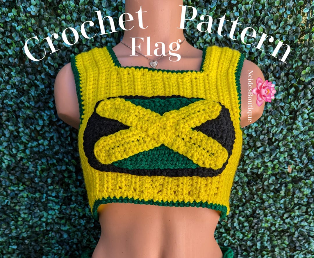 Crochet Pattern Jamaican Flag Pattern Crochet Jamaica Pattern Pdf ...