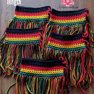Rasta Belt, Fringe Bathing Suit Cover, Rasta Beach Skirt, Swimsuit ...