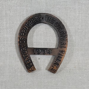 Chicago World's Fair Souvenir - Lucky Metal Horseshoe - 1934 - A ...