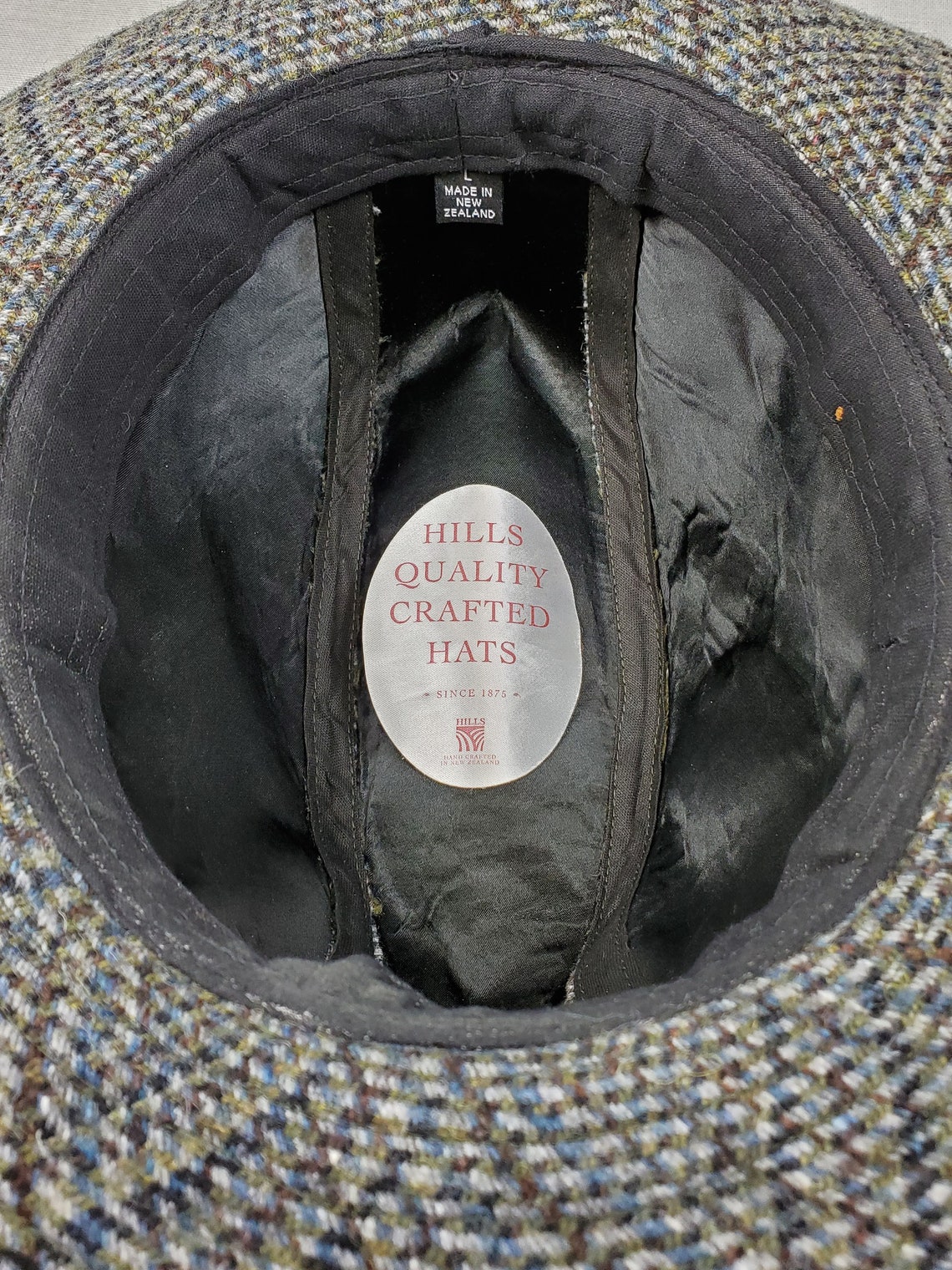 Vintage Tweed Fedora - Hills Quality Crafted Hats - Handcrafted in New ...