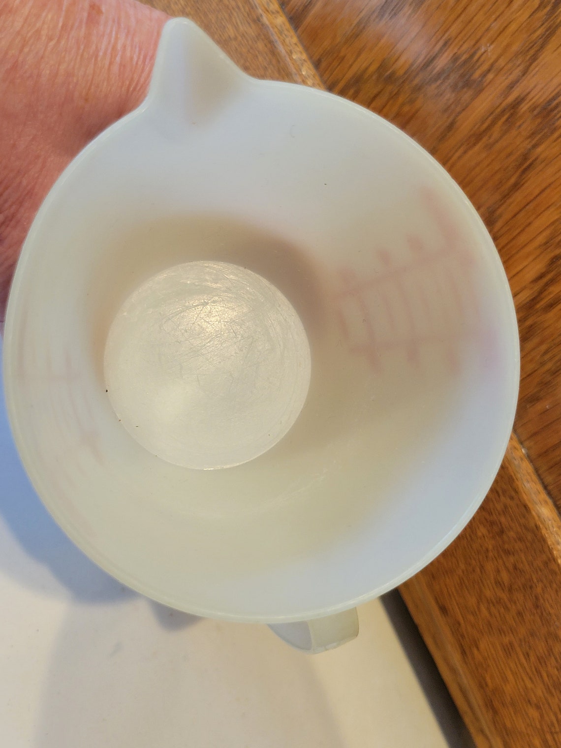 Tupperware White Dual Sided Measuring Cup 860 Yellow Egg - Etsy