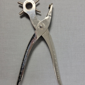Vintage Revolving Leather Hole Punch Five Sizes Rotating Wheel Leather ...