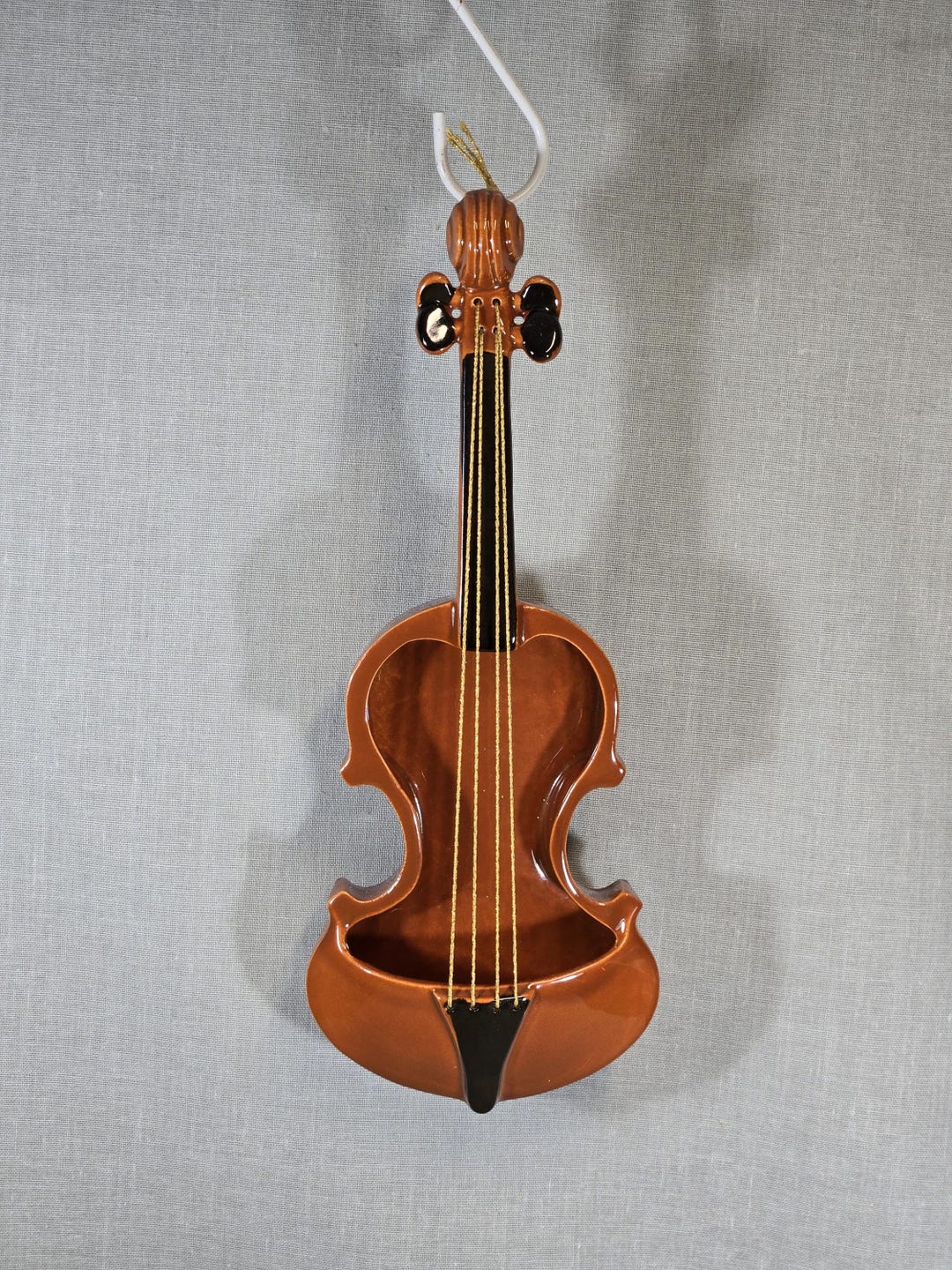 Red Wing Pottery Violin Fiddle Wall Pocket Planter 907 - Brown Red ...