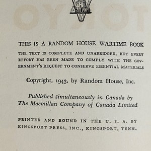 Thirty Seconds Over Tokyo by Captain Ted W. Lawson 1943 Random House ...