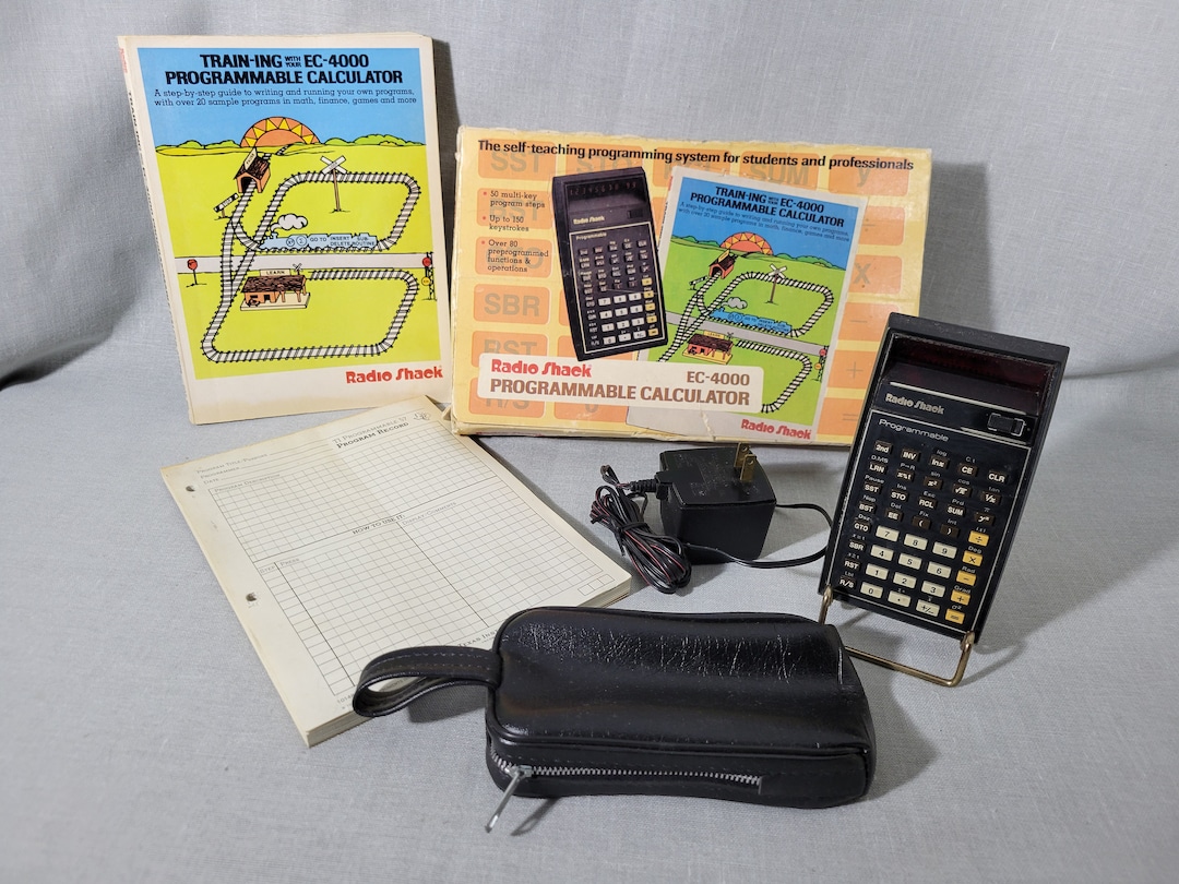 Radio Shack EC-4000 (TI 57) Programmable Calculator 1978 - Original Box ...