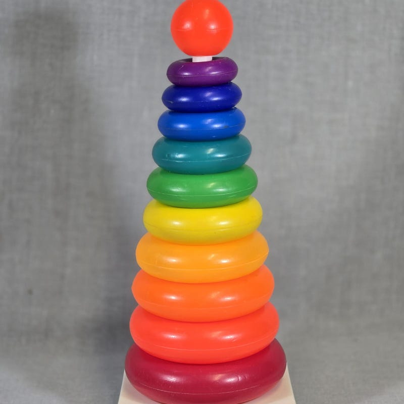 Red Plastic 1960s Ring - Etsy