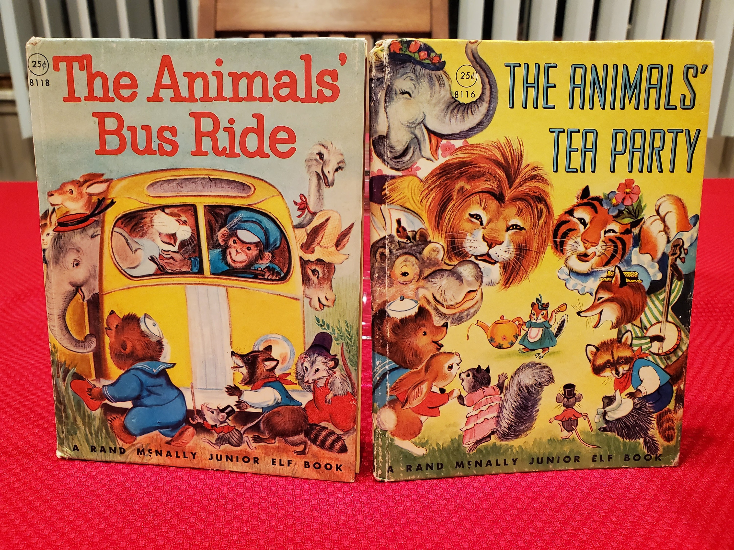 The Animals' Tea Party & the Animals' Bus Ride Rand Mcnally Junior Elf ...
