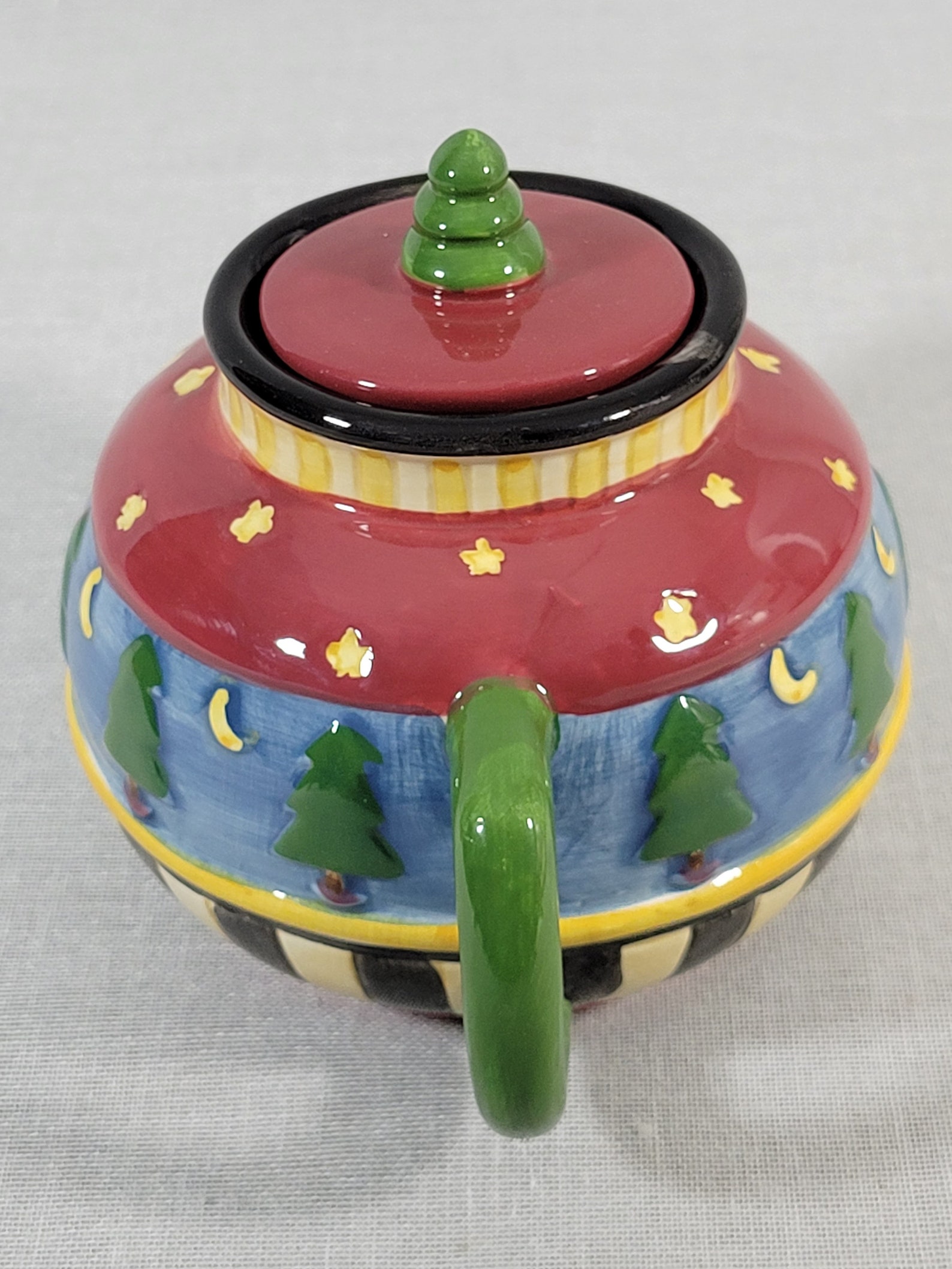 Debbie Mumm Sakura China Mini Teapot Christmas Pine Trees - Etsy