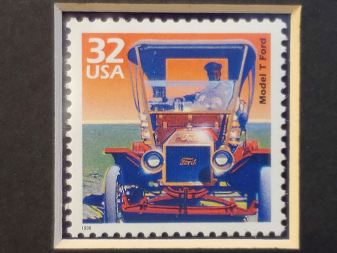 Model T Ford Stamp – 1998 USPS Celebrate the Century Series, Framed - Etsy