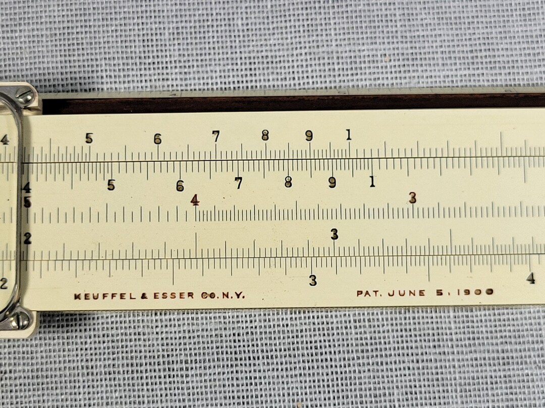 Keuffel & Esser 4053-3 - 10 Inch Slide Rule - Original Leather Case ...
