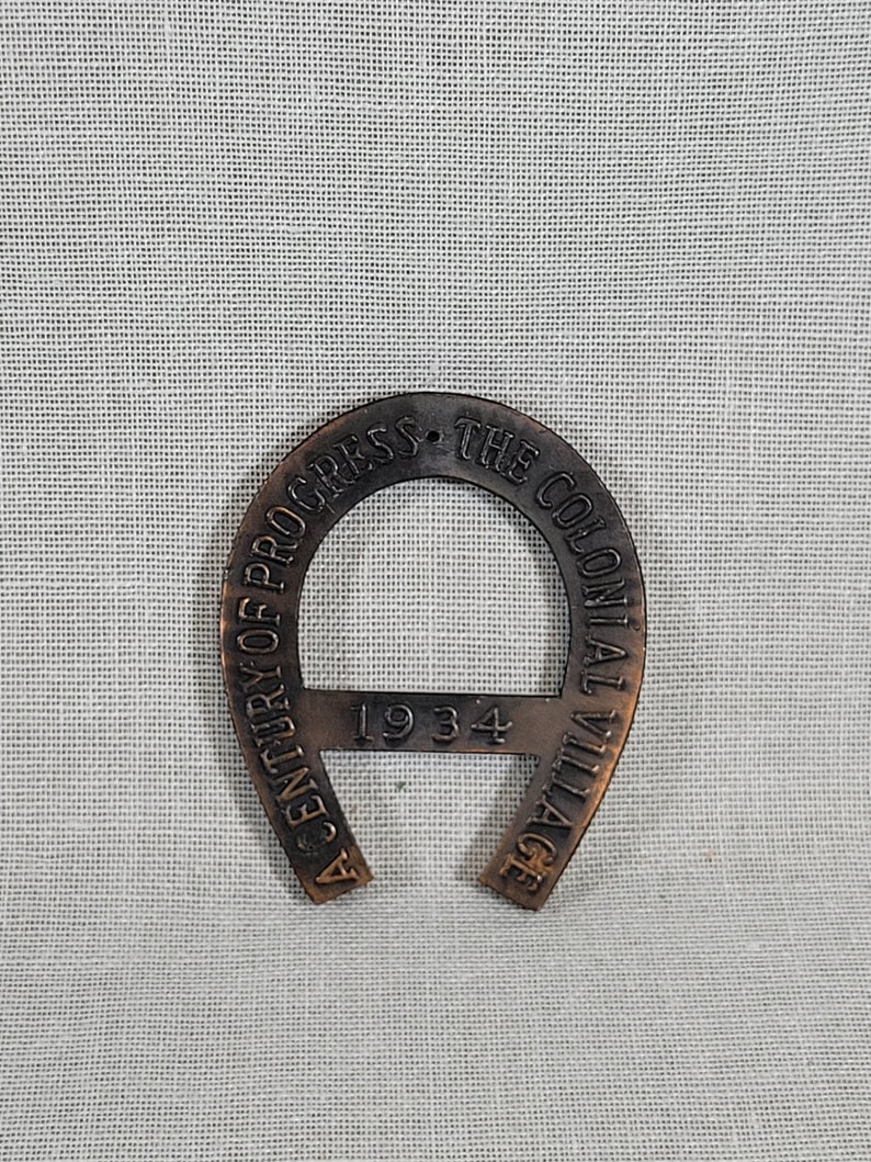 Chicago World's Fair Souvenir - Lucky Metal Horseshoe - 1934 - A ...
