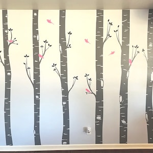 Large Birch Tree Wall Sticker Decals Living Room Vinyl - Etsy