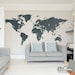 LARGE World Map Wall Decal Sticker 7ft X 3.47ft Vinyl Wall Stickers ...
