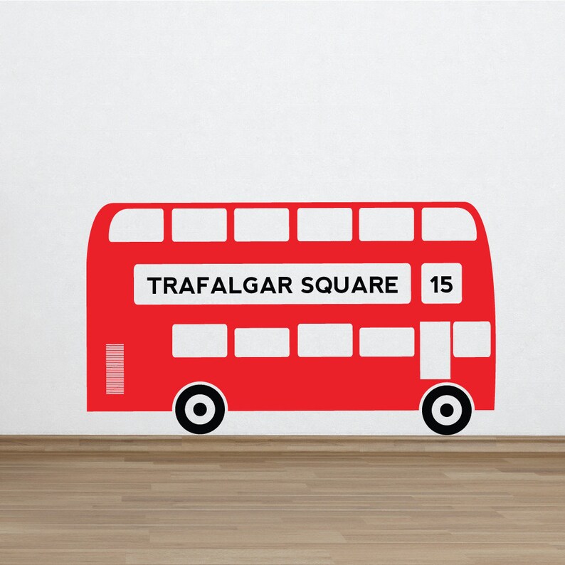 Personalised Bus Wall Sticker Decal - Etsy UK