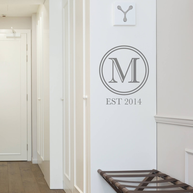 Monogram Wall Decals - Etsy