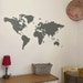LARGE World Map Wall Decal Sticker 7ft X 3.47ft Vinyl Wall Stickers ...