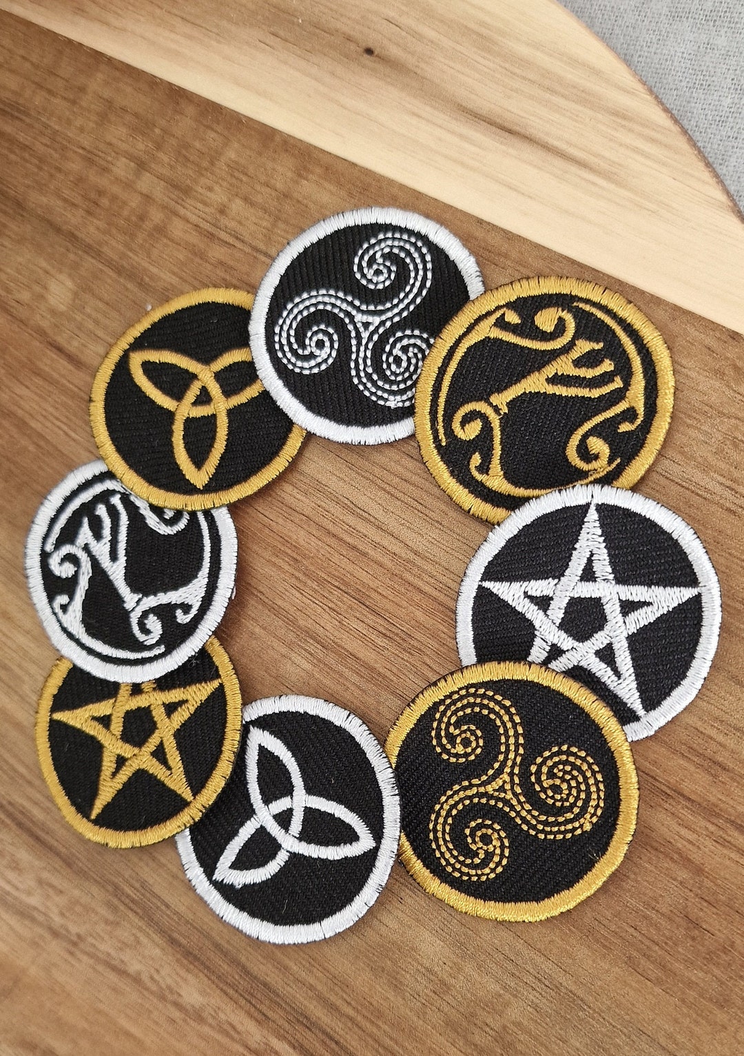 Celtic Rune Runic Symbol Iron on Embroidery Patch Occult - Etsy