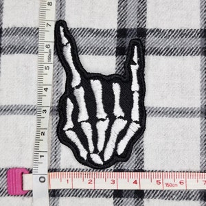 Skeleton Hands | Heart Hands | Devil Horns | Middle Finger FU | Iron on ...