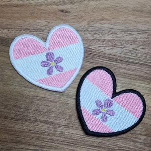 Pride Flag Love Heart Patches LGBT Trans Nonbinary Flags Iron on Embroidery Patch Accessory - Etsy