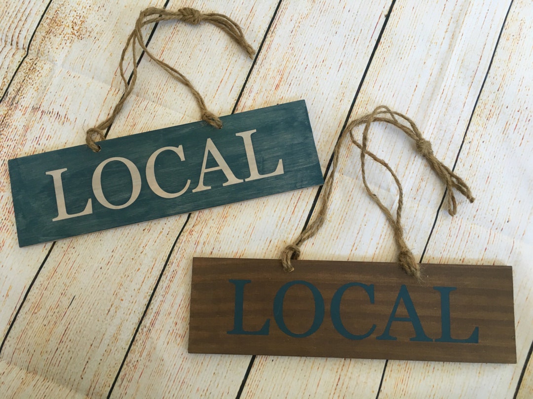 LOCAL Handpainted Wood Beach Sign - Custom, Made to Order, Hanging ...