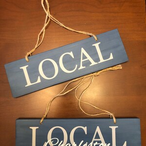 LOCAL Handpainted Wood Beach Sign - Custom, Made to Order, Hanging ...