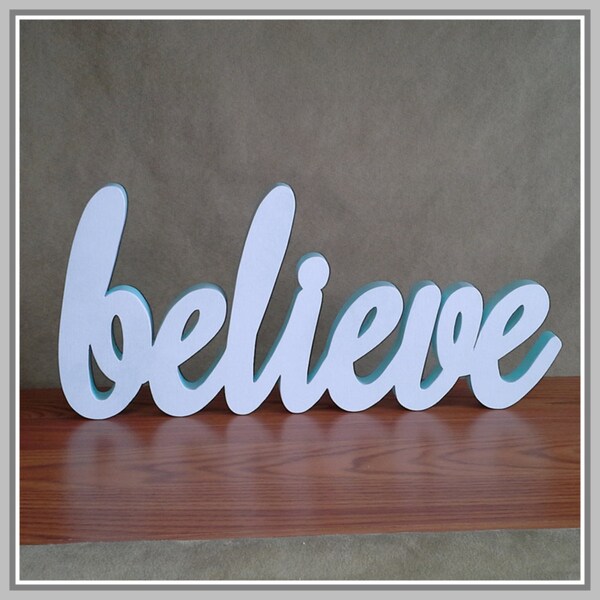 Believe Sign - Etsy