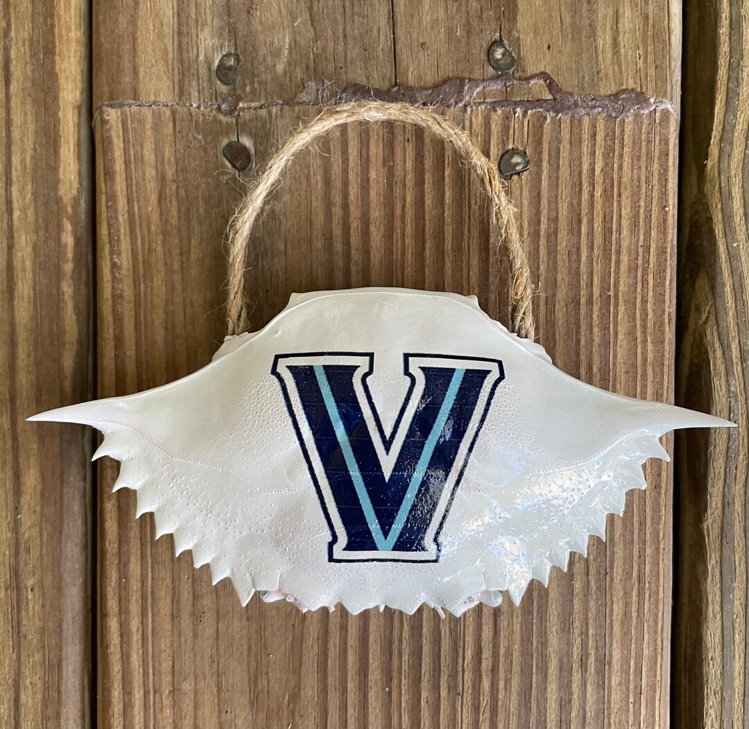 Hand Painted Villanova University Wildcats Crab Shell Ornament - Etsy