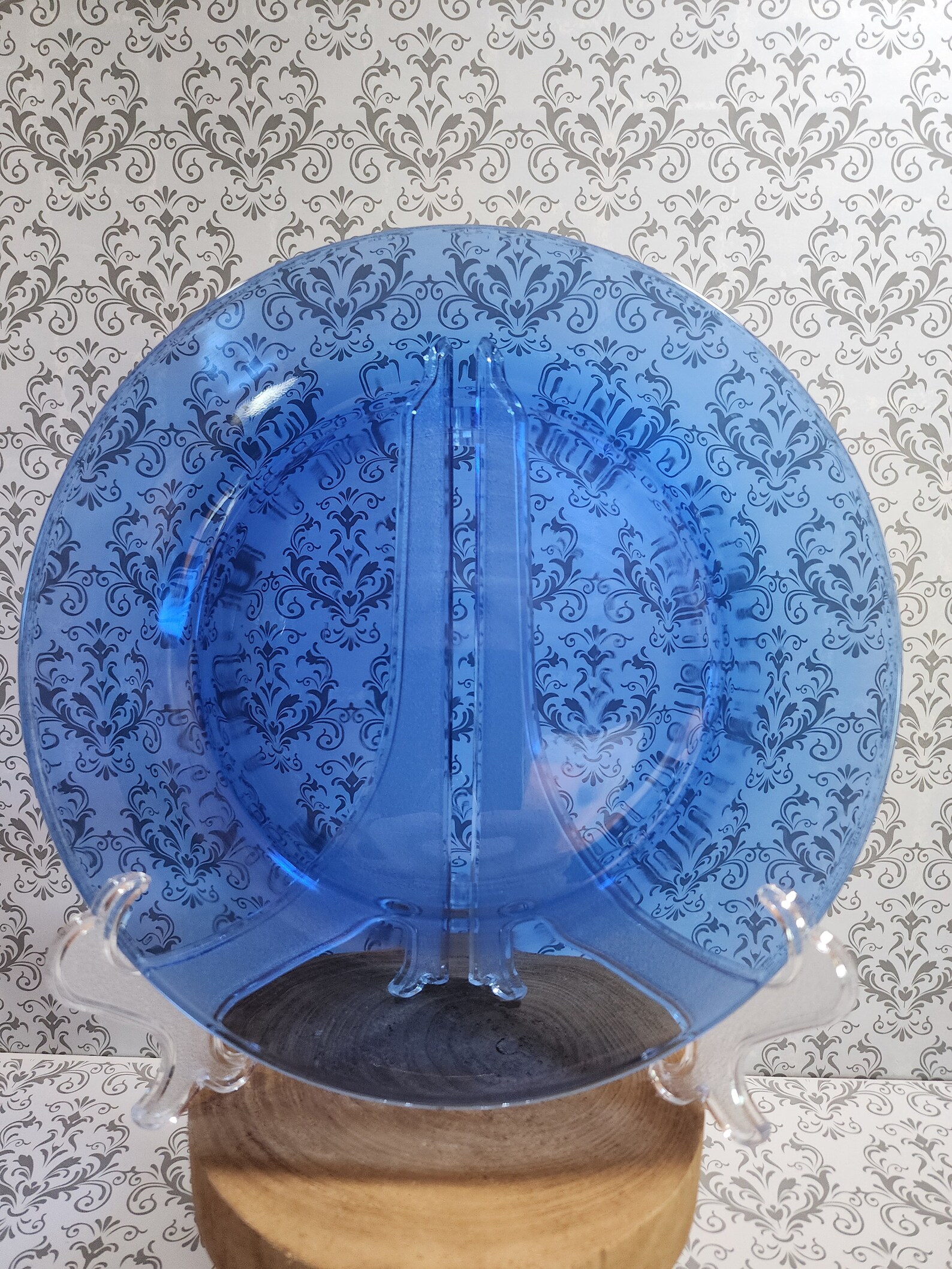 Vintage Cobalt Blue Plates - Etsy