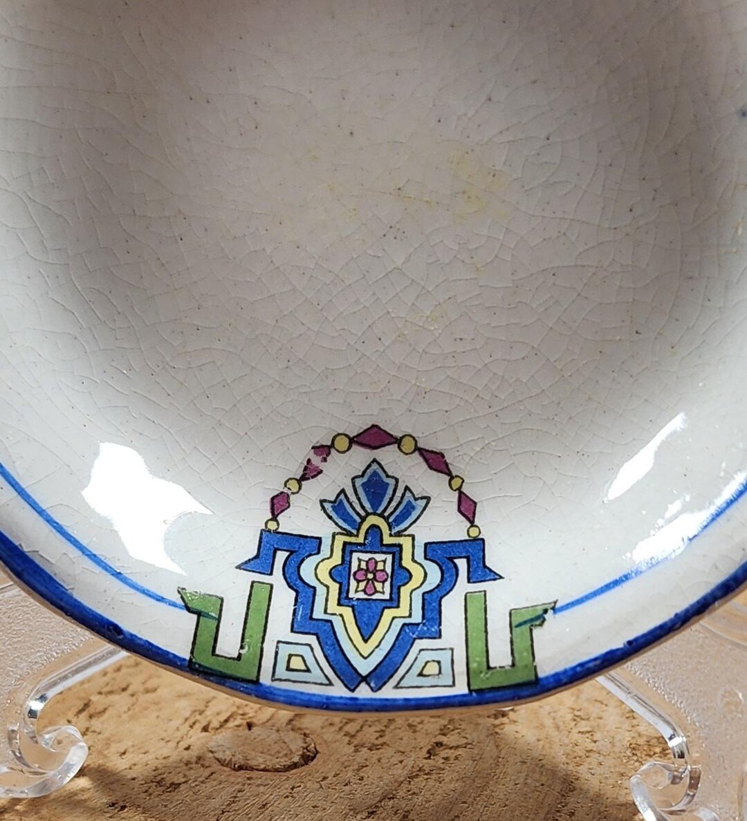 Vintage Pin Dish, Geometric Design - Etsy